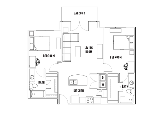 Floor Plans - The Block - Student Housing - Austin, TX