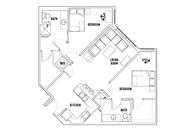 Floor Plans - The Callaway House Austin - Student Housing - Austin, TX