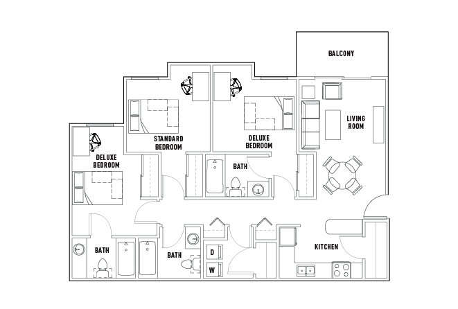 Floor Plans - Campus Edge on UTSA Boulevard - Student Housing - San ...