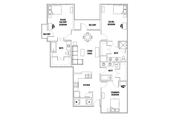 Floor Plans - The Block - Student Housing - Austin, TX