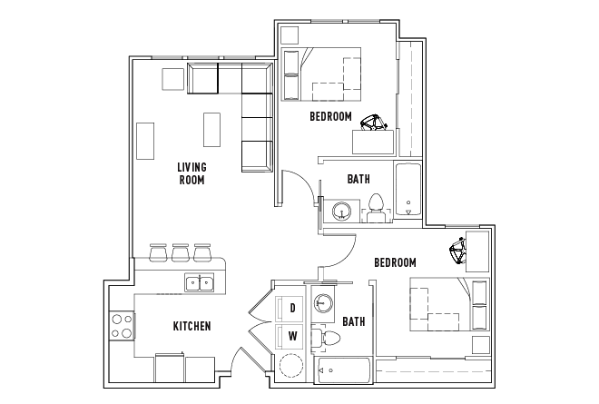 Floor Plans - 601 Copeland - Student Housing - Tallahassee, FL